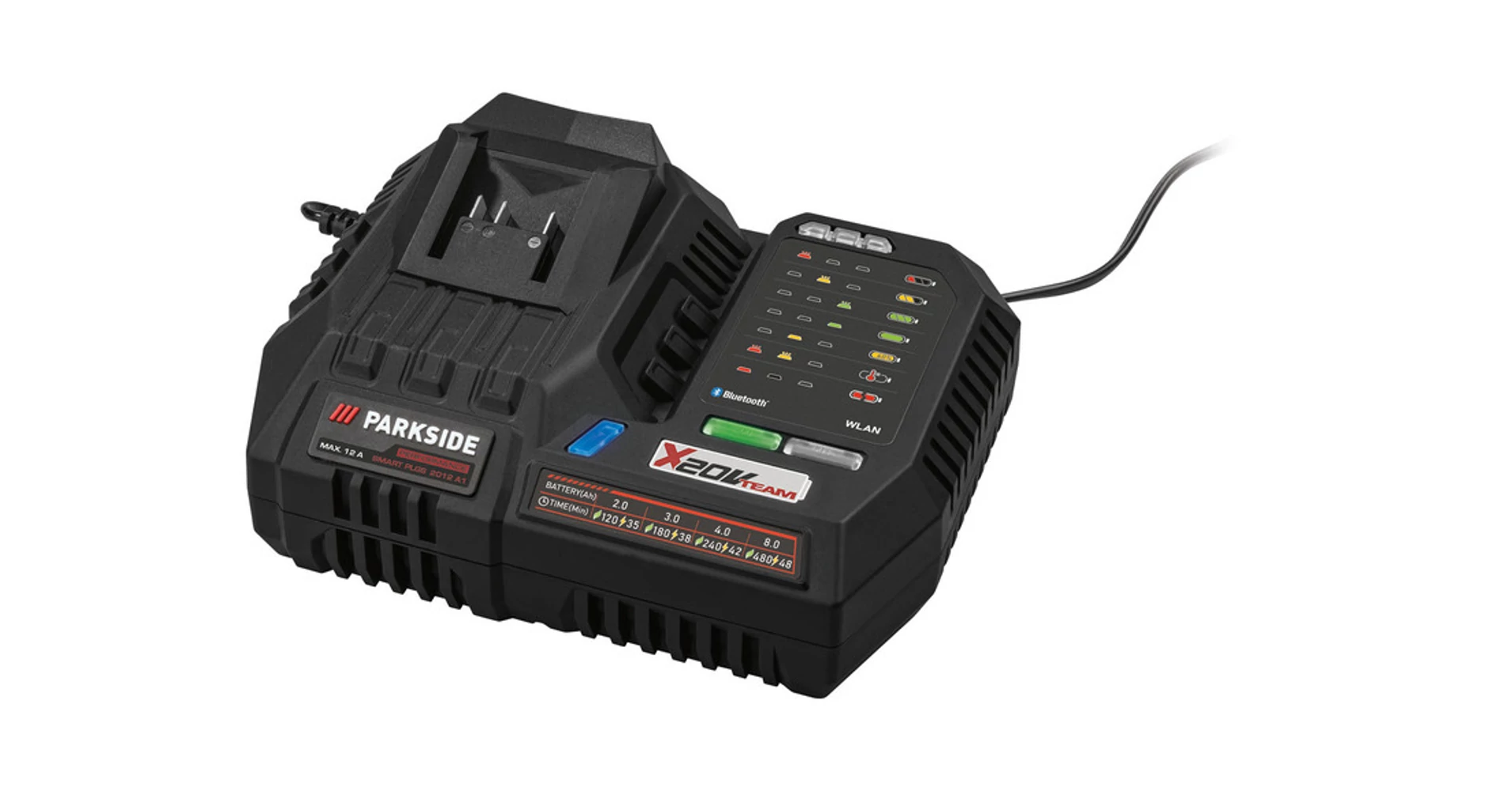 ParkSide Performance PLGS 2012 A1 Smart Bluetooth töltő 20 V / 12 A 300W